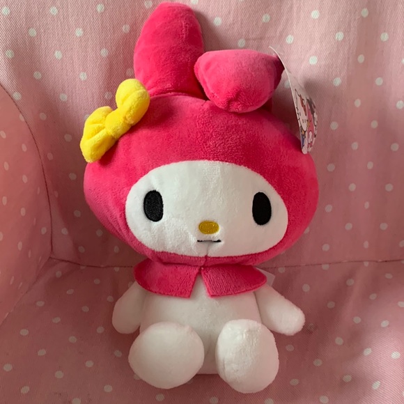 Sanrio Toys Nwt Sanrio My Melody Plush Doll With Yellow Bow Poshmark